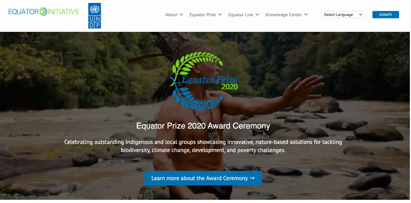 The Equator Prize – A good Source for Examples ‘People Centred ...